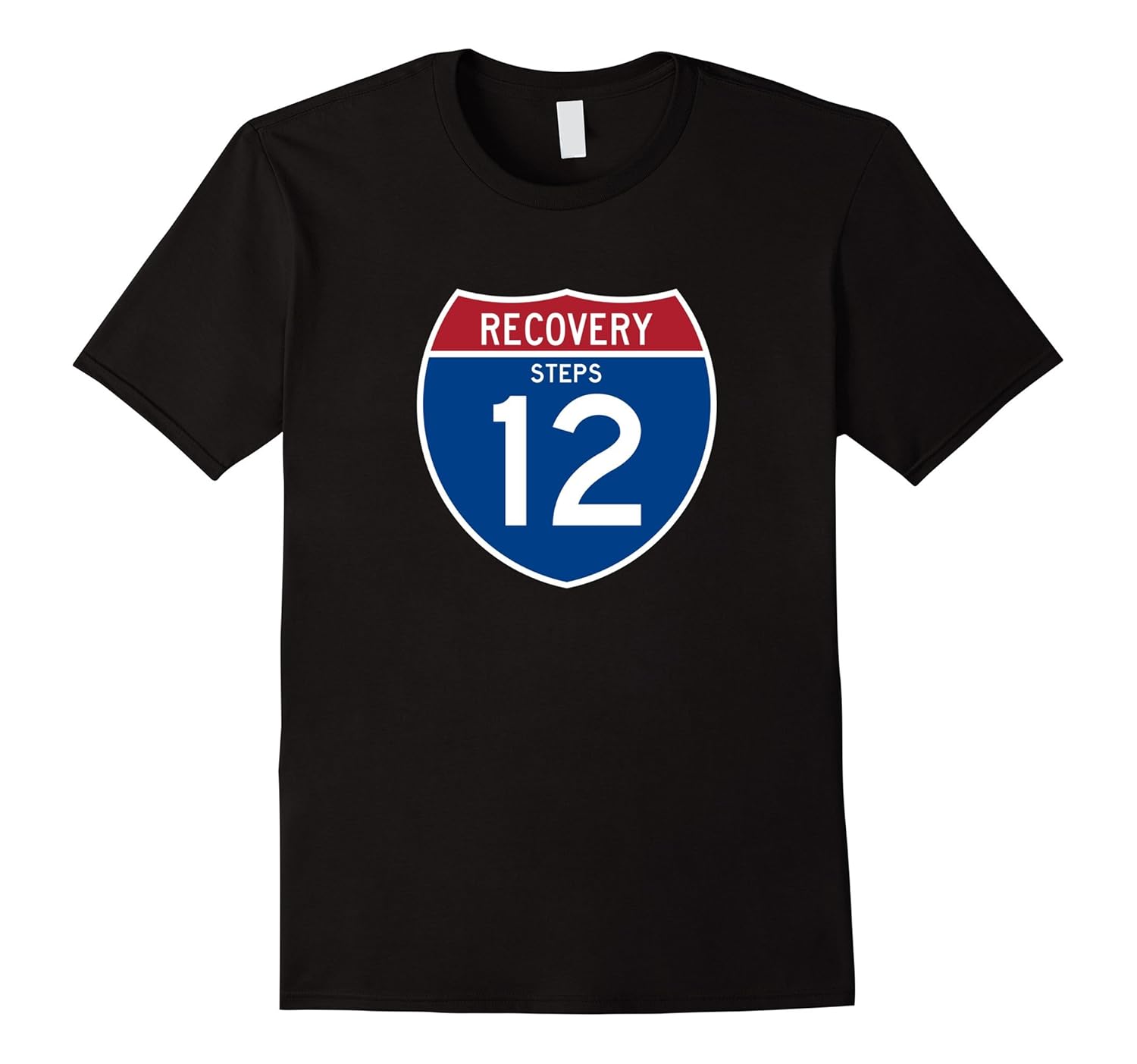 Recover Highway 12 Road Sign AA 12 Step Recovery T-Shirt-Vaci – Vaciuk
