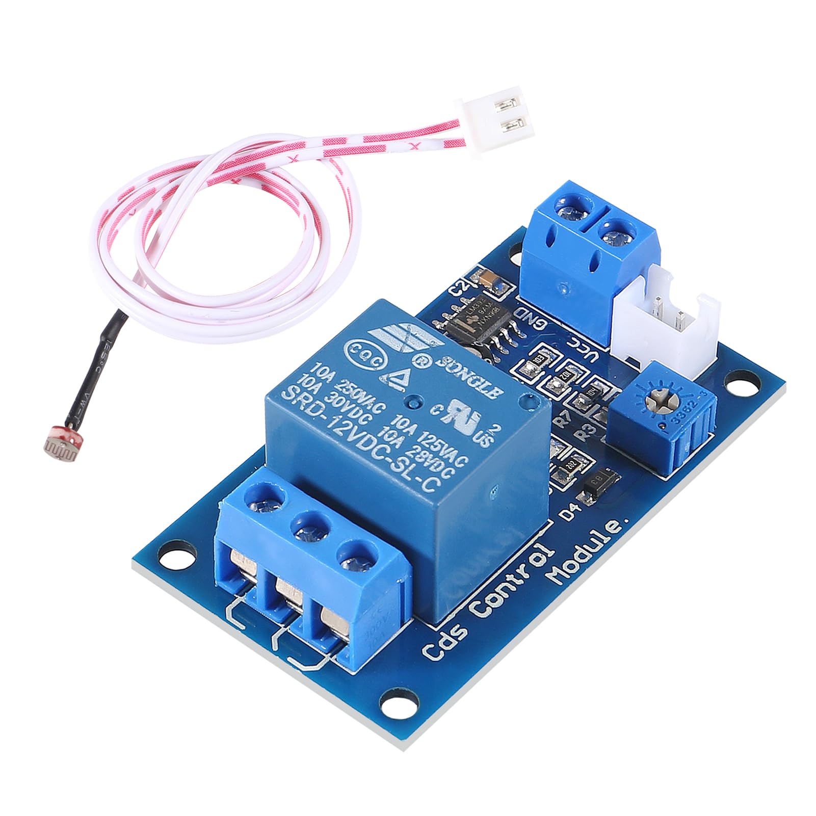 Mua D-FLIFE 5pcs XH-M131 Photoresistor Relay Module, DC 12V 10A Light Control Switch ...