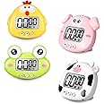 Amazon.com: 4 Pieces Cute Cartoon Animal Digital Timers Small Digital ...