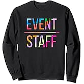 Amazon.com: Event Staff - Front Design - Color Events Uniform Party T ...