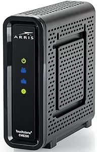 Amazon.com: Arris Touchstone CM8200A DOCSIS 3.1 Ultra Fast Cable Modem 32X8 Gigabit (Black ...