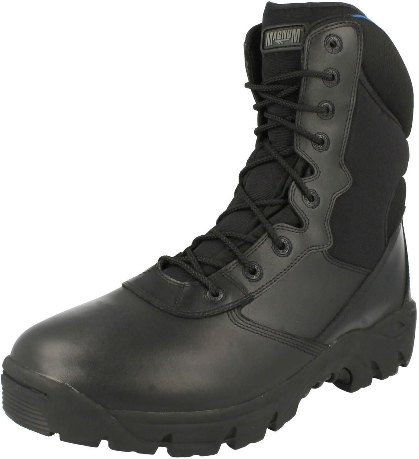 Magnum Mens Combat Work Boots Phantom - Black Leather - UK Size 7 - EU ...