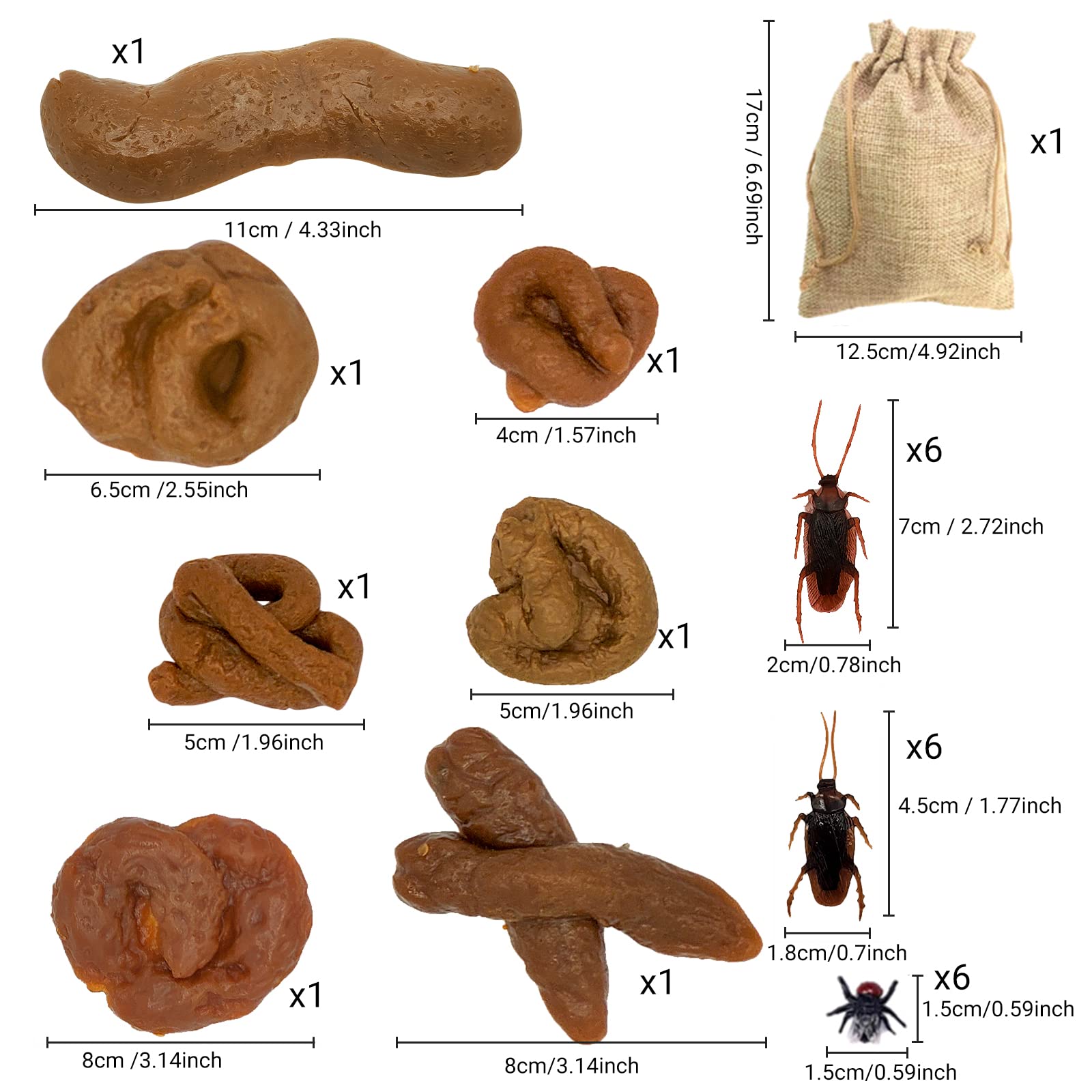 Mua 25 Pieces of Fake Poop Realistic Fake Feces Novel Fake Dog Poop ...