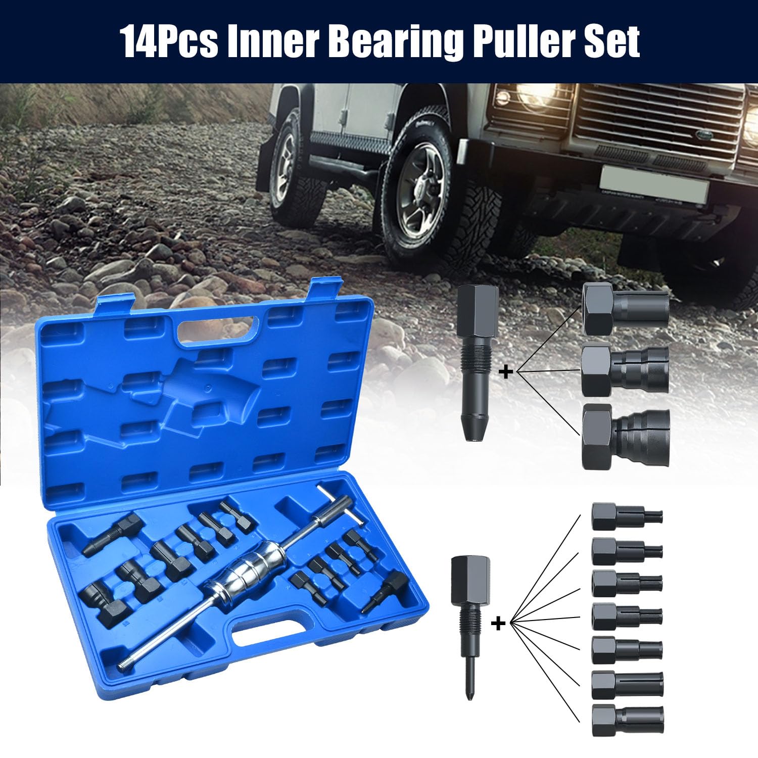 Mua LainKeen 13pcs Blind Hole Collet Bearing Puller Set, Internal ...