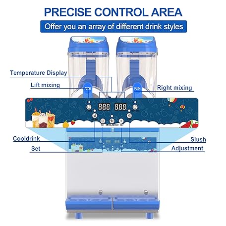 Mua BZD Commercial Slushie Machine - 1000W 30L Tanks Commercial 110V Slushy Maker Machine 304 ...