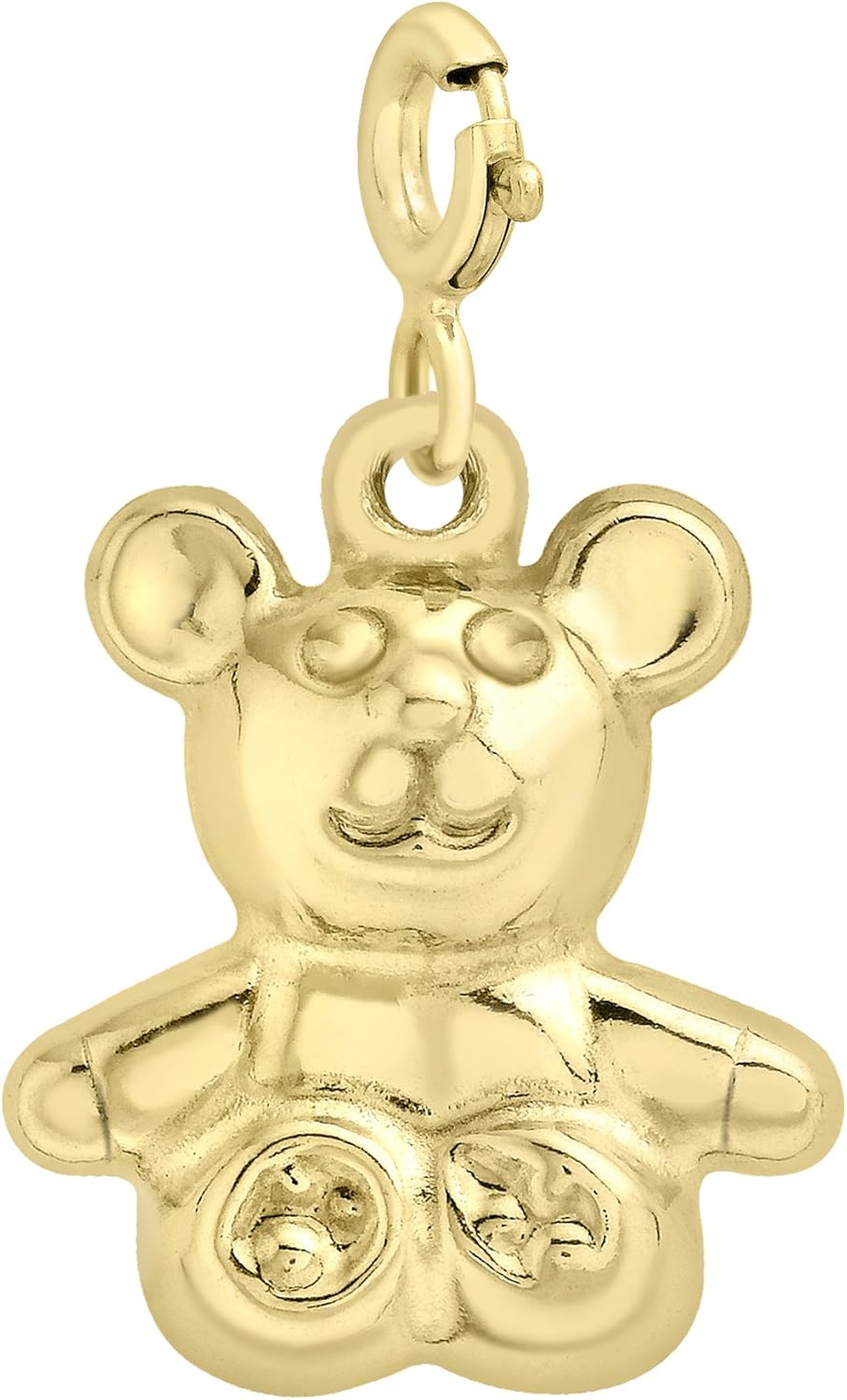 Carissima Gold 9ct Yellow Gold Teddy Bear Charm: Amazon.co.uk: Jewellery