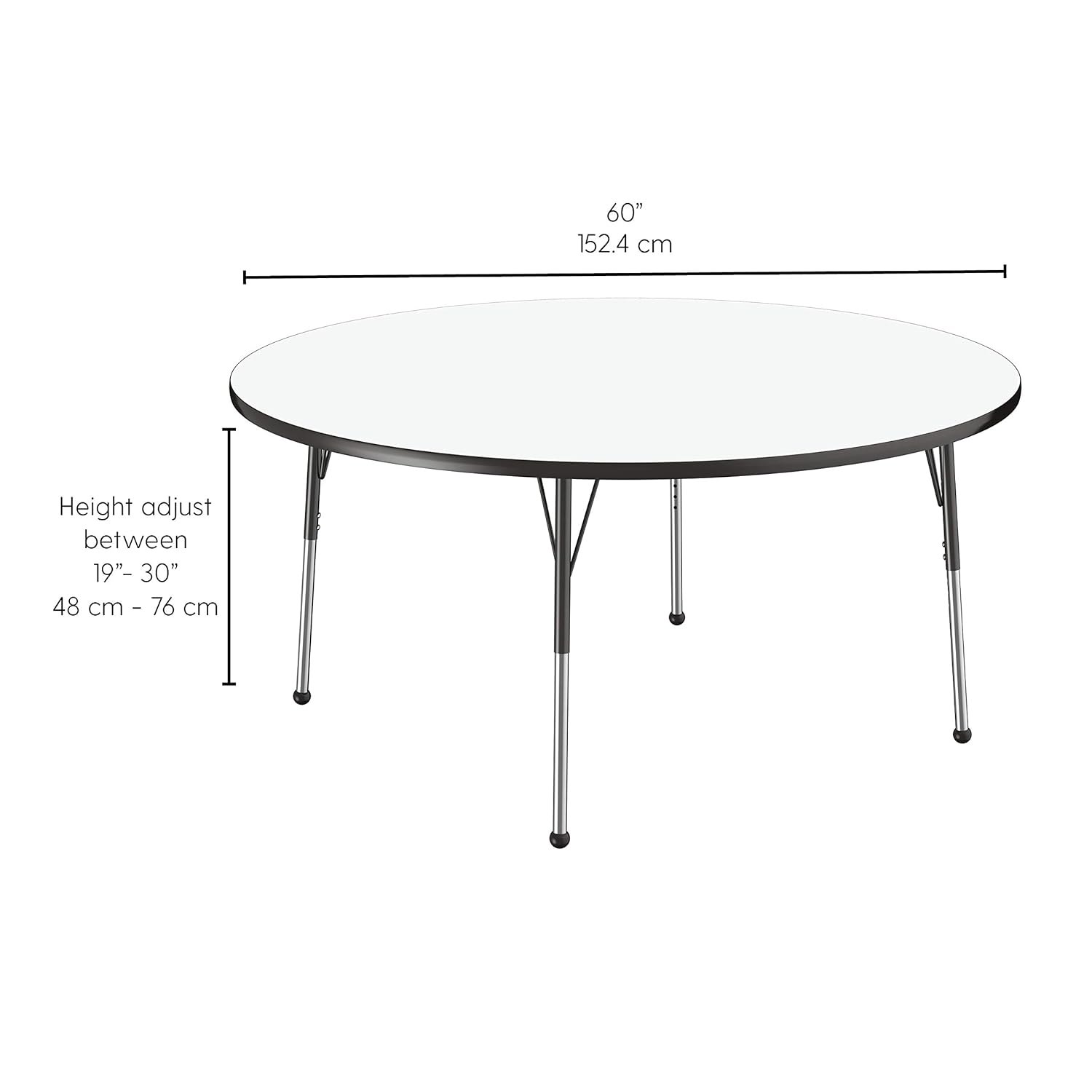 Dry Erase FDP Round Edge Top Black Whiteboard Inches 15 24 Height Adjustable Legs Toddler dry-erase-fdp-round-edge-top-black-whiteboard-inches-15-24-height-adjustable-legs-toddler