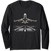 Amazon.com: Airplane Aviation Aviator Flight Pilot T-Shirt : Clothing ...