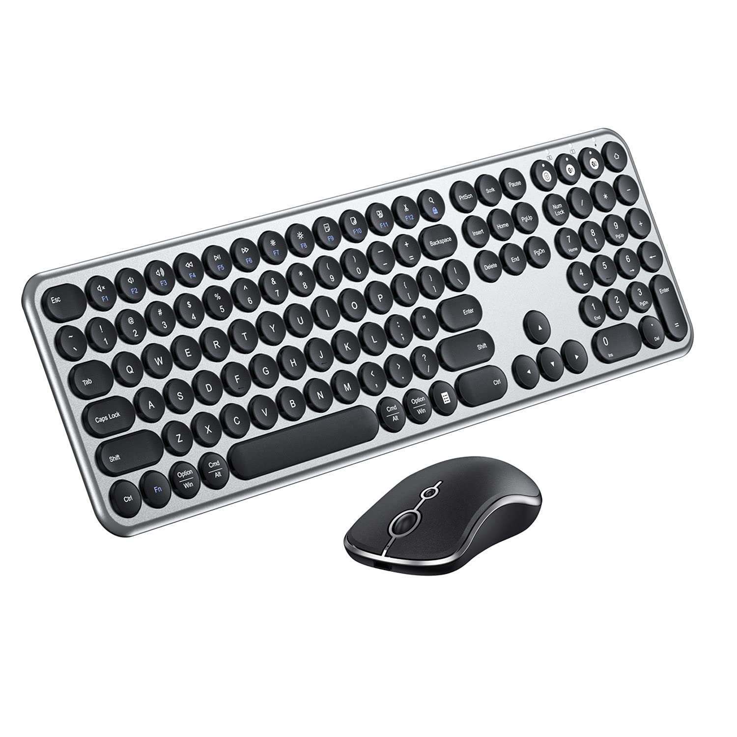 Mua Multi-Device Bluetooth Keyboard Mouse, Full Size 2.4GHz ...