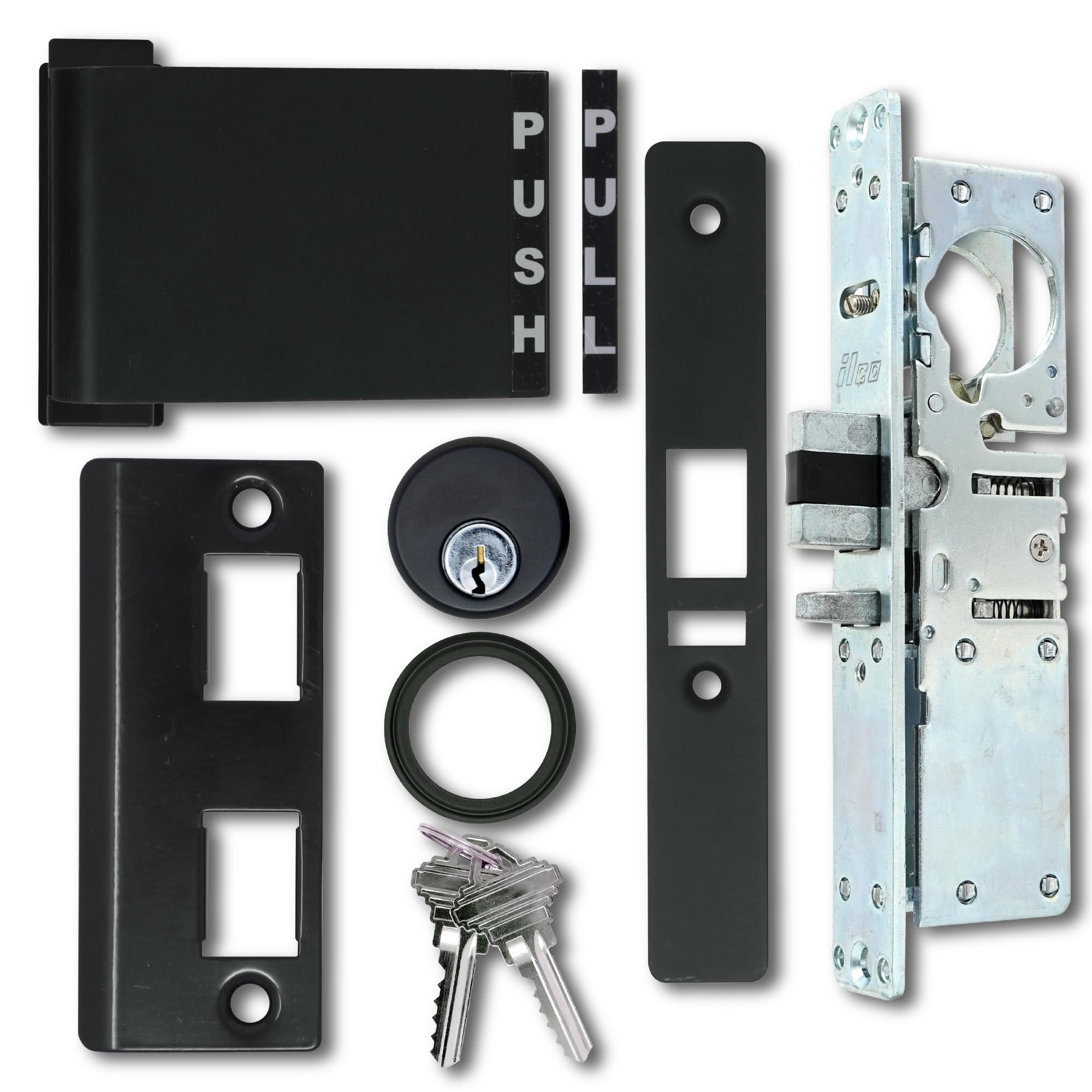 Summit Doorware Storefront Door Mortise Deadlatch Lock & Exit Paddle ...