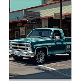 Amazon.com: Inspirational Wall Art Co. - Slick | Chevy Truck Poster ...