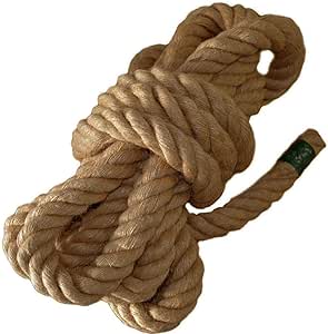 Amazon.com: Twisted Manila Rope Jute Rope (1.5 in x 10 ft) Natural ...