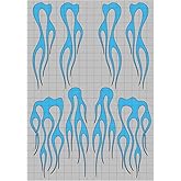 Amazon.com: FLA1059P Flames Vinyl Paint Mask/Stencil Kit for R/C, RC ...