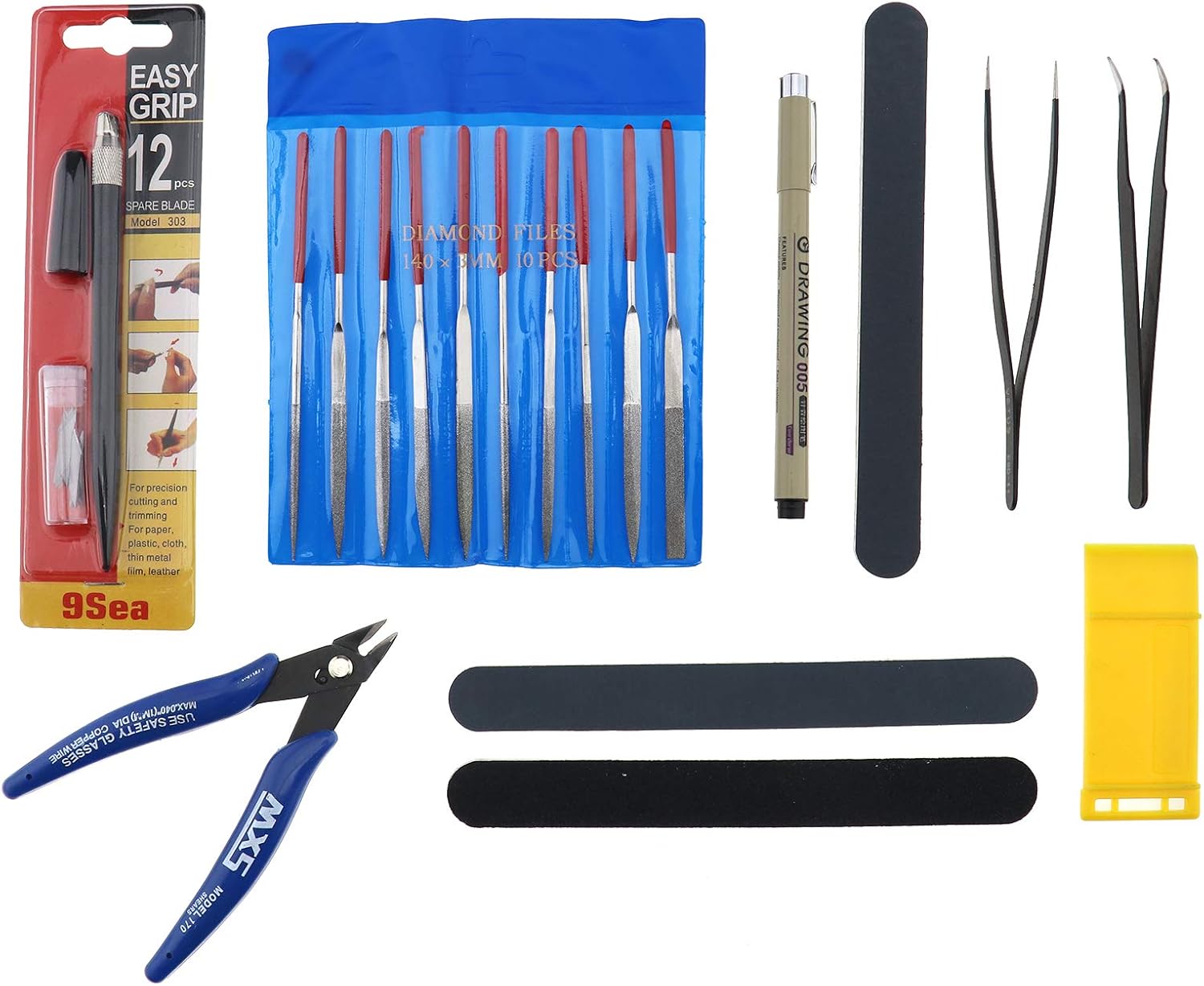 ENET 9pcs Modeler Basic Tool Craft Set for Gundam Car Model Building ...
