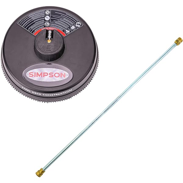 Simpson Cleaning 80165 Scrubber 15" Steel Pressure Washer Surface Cleaner For Cold Water ...