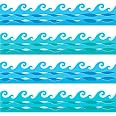 Amazon.com: Whaline 69Ft Ocean Wave Bulletin Board Border 60Pcs Sea Die ...
