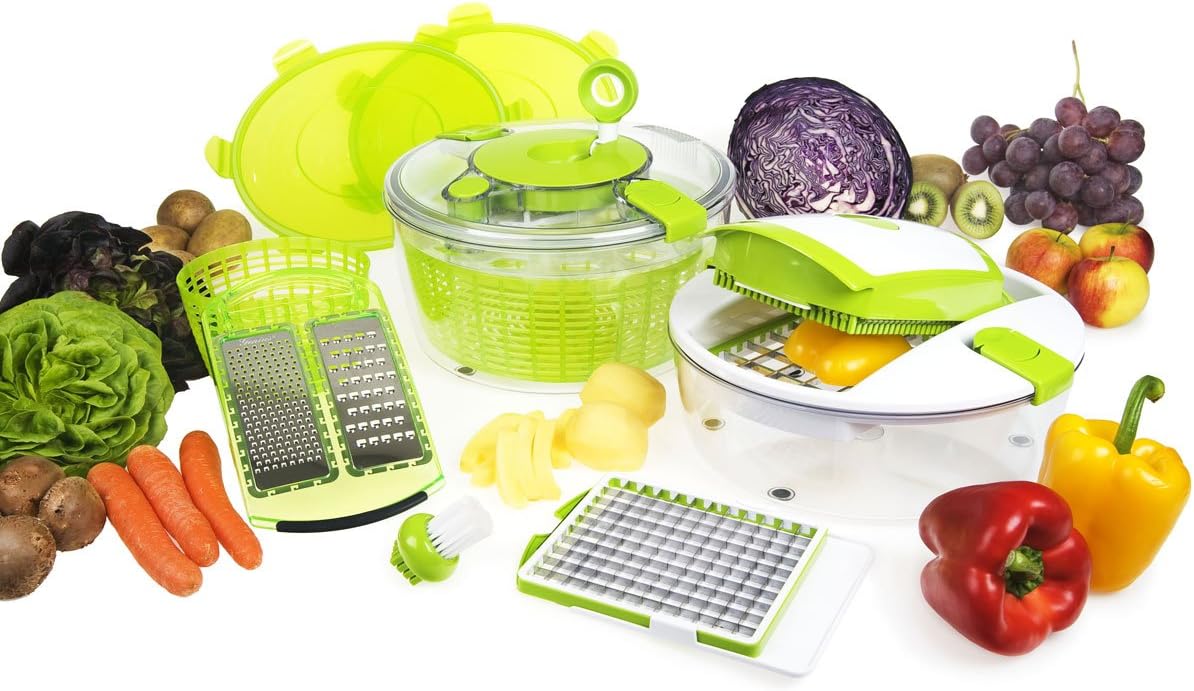 M6 Boutique-Salad Chef 12 pièces-L'Original vu à la télé!: Amazon.fr ...