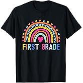 Amazon.com: First Grade Rainbow Girls Boys Teacher Team 1st Grade Squad ...