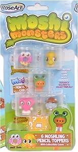 Amazon.com: Moshi Monsters Moshlings Pencil Toppers Mr. Snoodle, Oddie ...