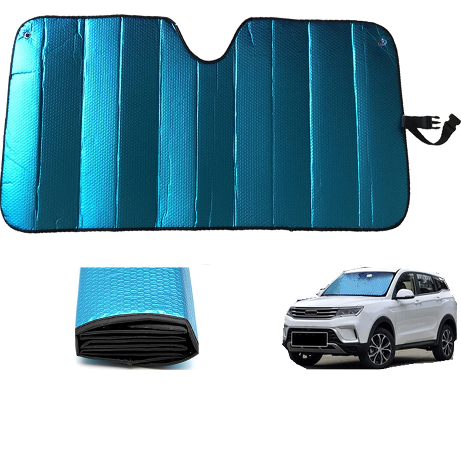 Car Windshield Sunshade-Thicken 5-Layer Bubble Block Heat and Sun UV ...