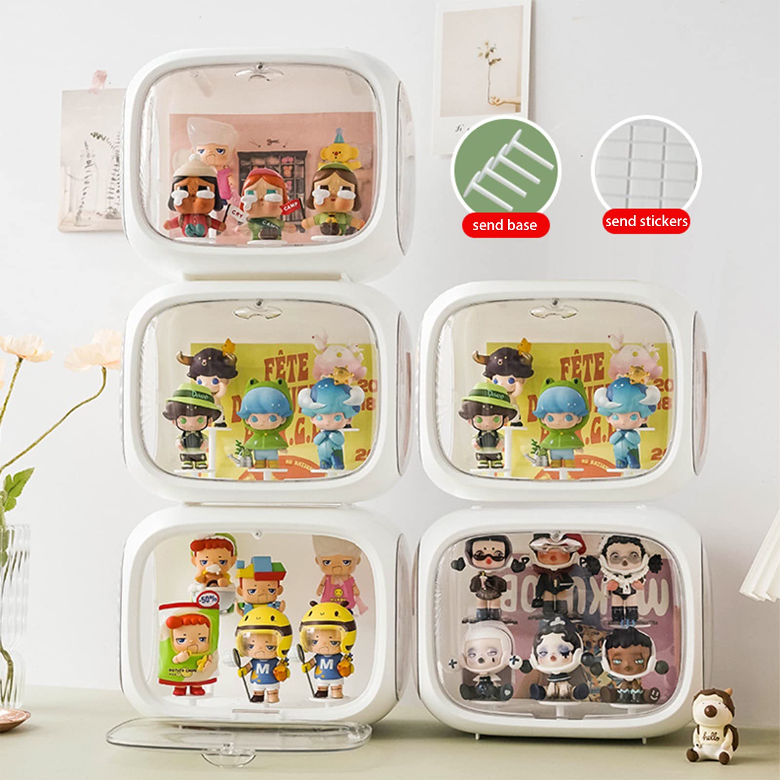 Mua Display case for Figures with Light Adjustable Display Stand Clear ...