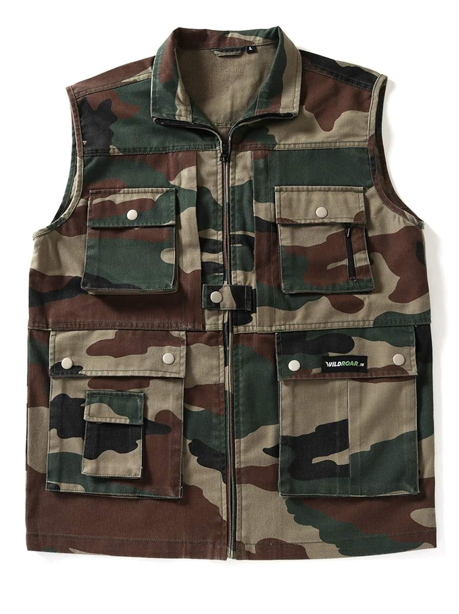 Buy WildRoar Photography Jacket- Camo (Medium) at Amazon.in