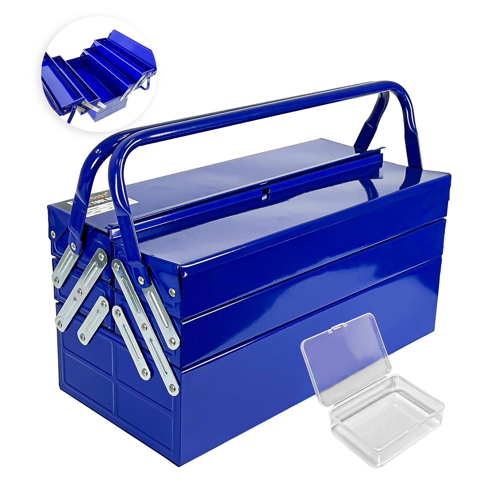 Mua Metal Cantilever Tool Box, 3-Tier 5 Tray Fold Out Steel Tool Box ...