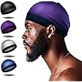 Amazon.com: Selalu 4Pcs Wave Cap, Silk Stocking Wave Caps for 360 Waves ...