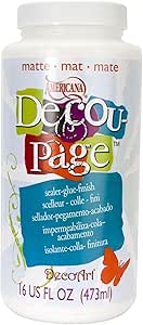DecoArt 16-Ounce Decoupage Glue, Matte Finish + Free Shipping
