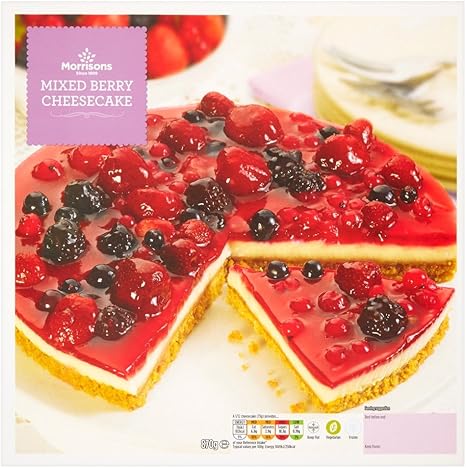 Morrisons Mixed Berry Cheesecake, 870g (Frozen): Amazon.co.uk: Grocery