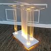 Yofsza Podium Table, Acrylic Podium, Pulpits for Churches, Speech ...