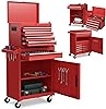Goplus Tool Chest, 5 Drawers Rolling Tool Cabinet with Detachable Top ...