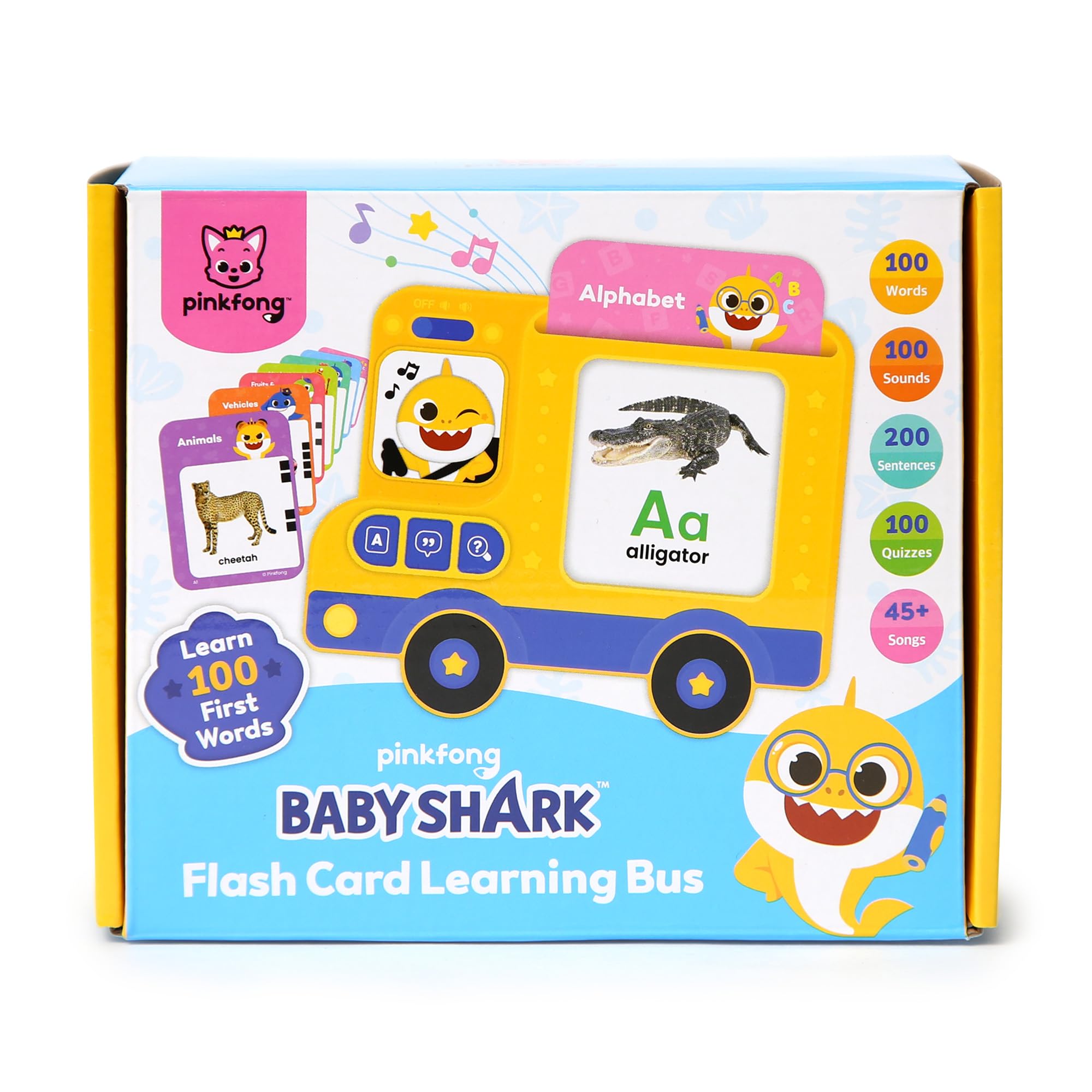 Mua Pinkfong Baby Shark Flash Card Learning Bus – Interactive ...