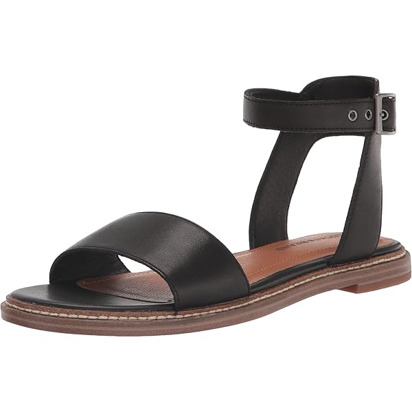 Amazon.com | Lucky Brand Dylina Woven Band Sandal, Black Multi, 5