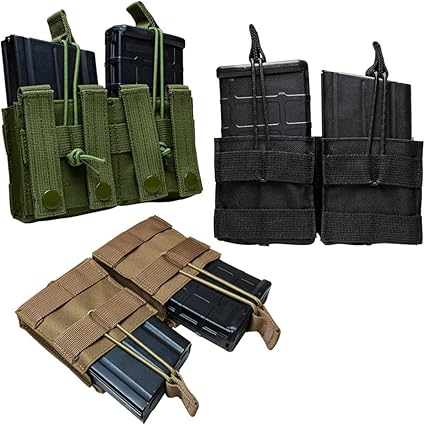 Tactical AR10 M1A FAL .308 7.62X51 Double Magazine Pouch MOLLE Webbing ...