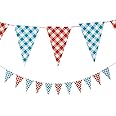 Amazon.com: County Fair Hanging Pennant Banner - 9 feet with 7 pennants ...