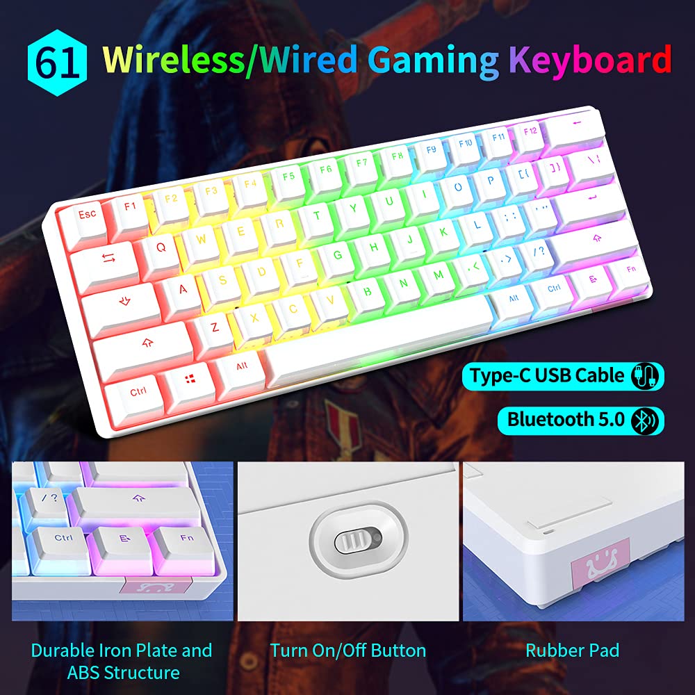 Mua NACODEX Mini 60% Mechanical Gaming Keyboard - PBT Pudding Keycap ...