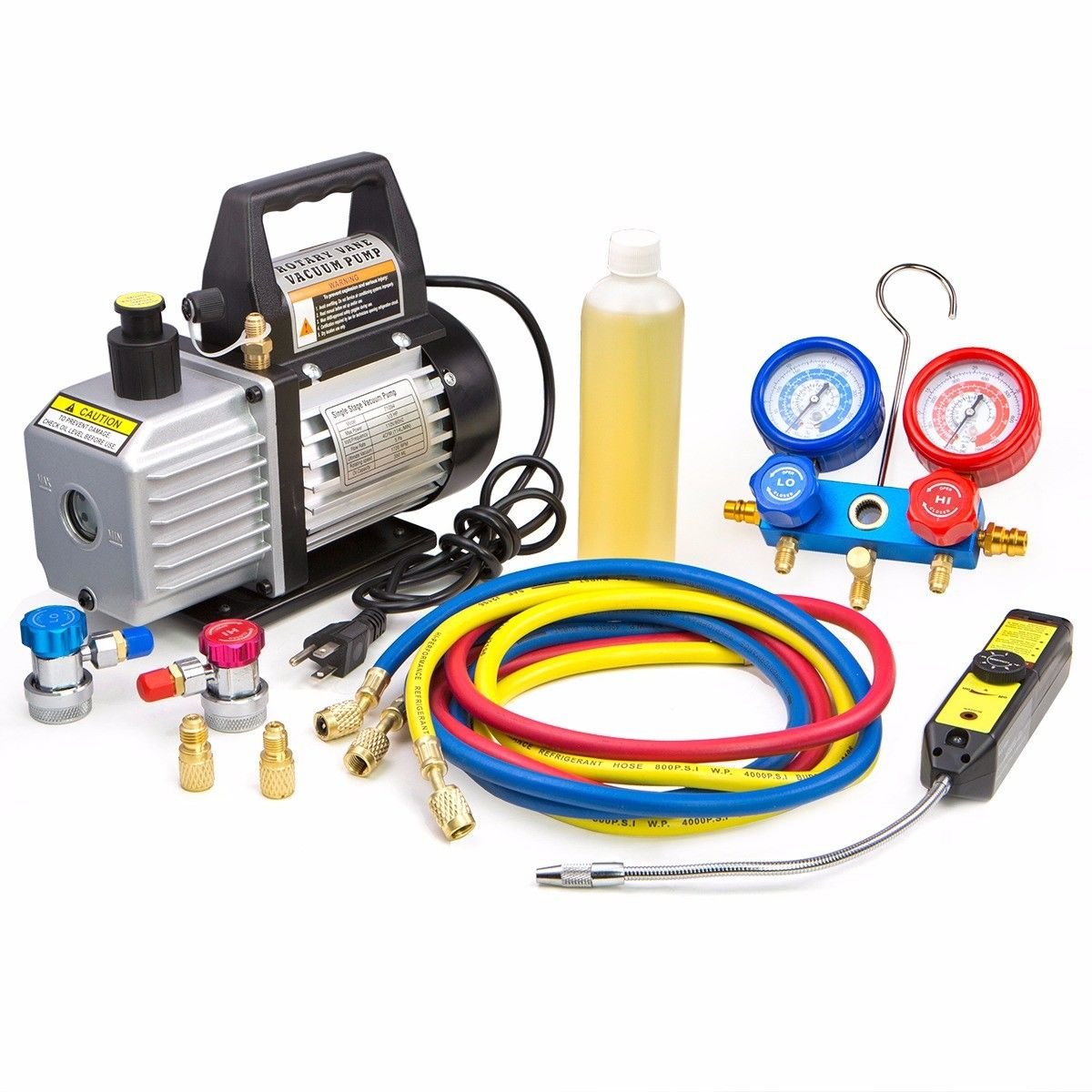 XtremepowerUS 4CFM Air Vacuum Pump HVAC A C Refrigeration Kit AC