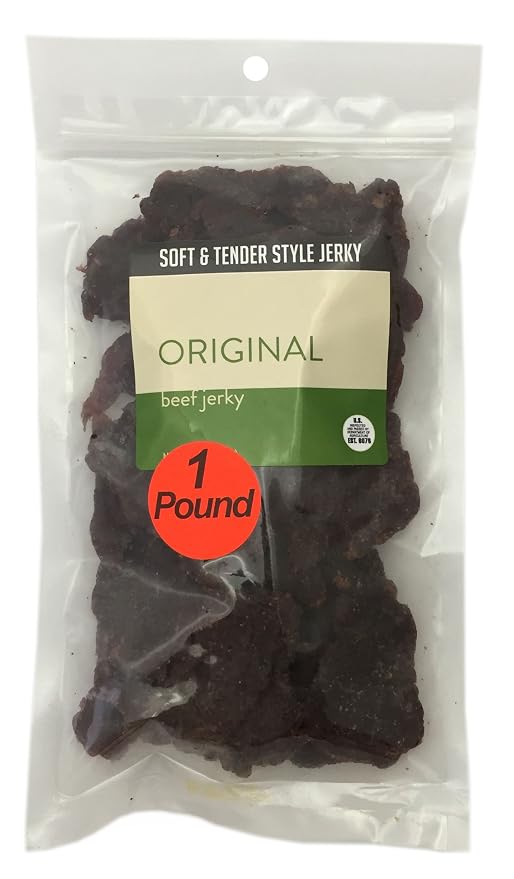 Amazon.com: Original Soft and Tender Style Bulk Beef Jerky - 1 POUND ...