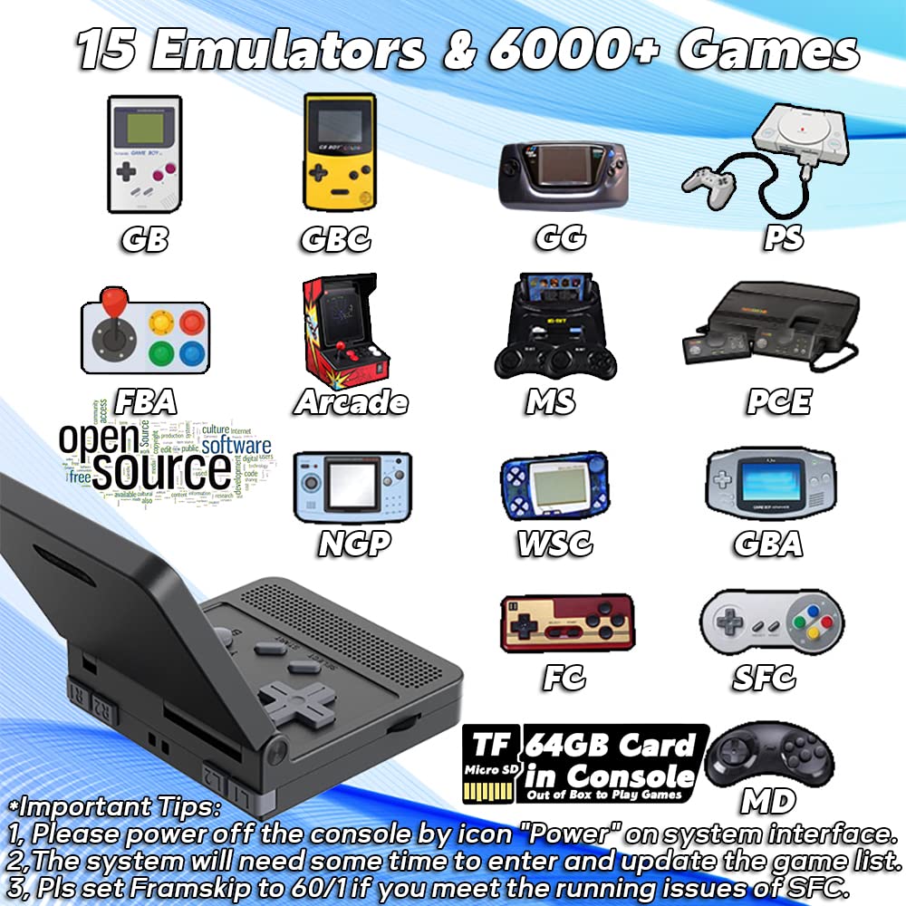 Mua V90 Handheld Game Console 3 inch Retro Clamshell Games Consoles ...