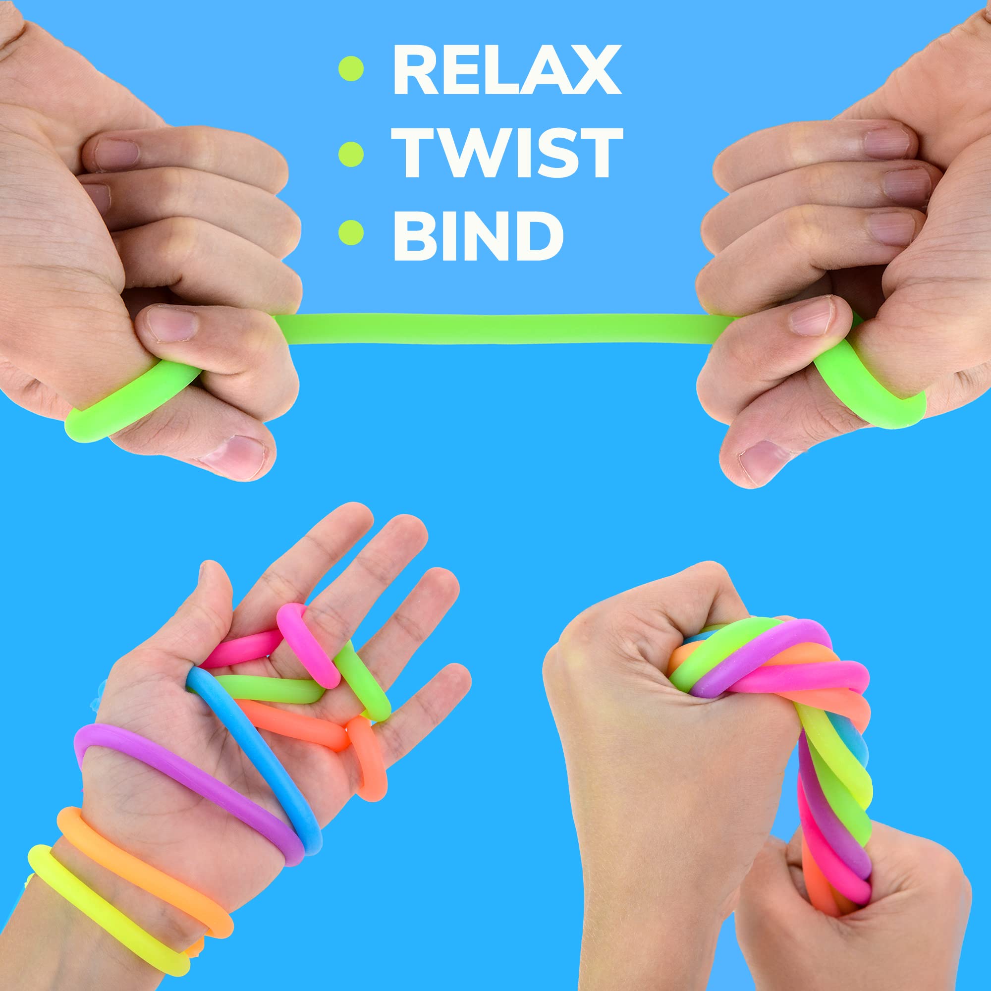 Mua 12 Pack Monkey Noodles - Fidget Stretchy Sensory Toys for Kids and ...