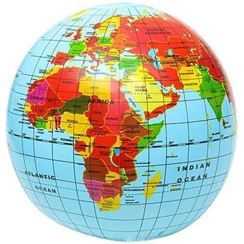 Amazon.com: Inflatable Globe Blow Up Globe World Map Atlas Ball Earth ...
