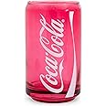 Amazon.com: Coca-Cola Can-Shaped Red Glass Cup | Glassware For Sodas ...