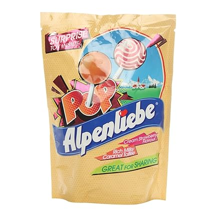 Alpenliebe Lollipops - Cream Strawberry, 40g Pack: Amazon.in