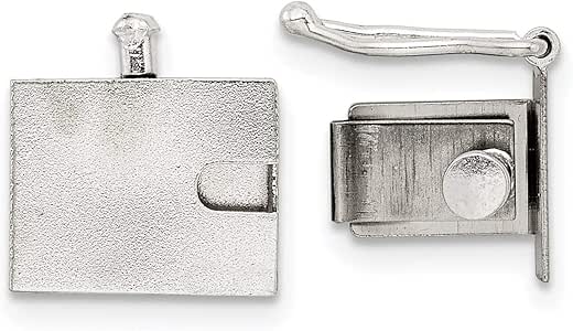Amazon.com: Sterling Silver Push Button Box Clasp 10.6mm: Arts, Crafts ...
