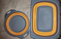 Amazon.com: Kitchen Maestro Collapsible Over the Sink Silicone Colander ...