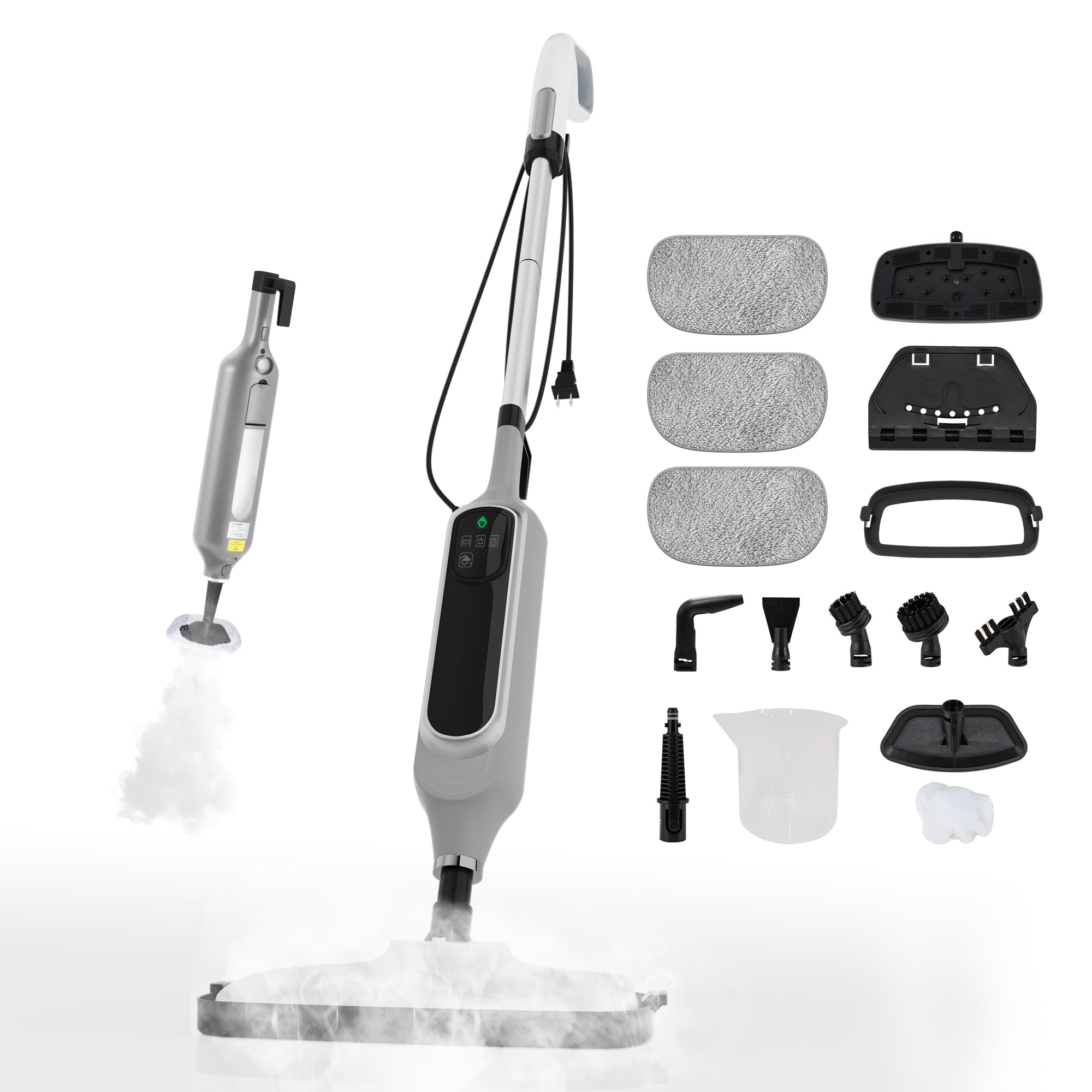 Steam Mop with Attachment,All-in-one Steam Cleaner for Home ...