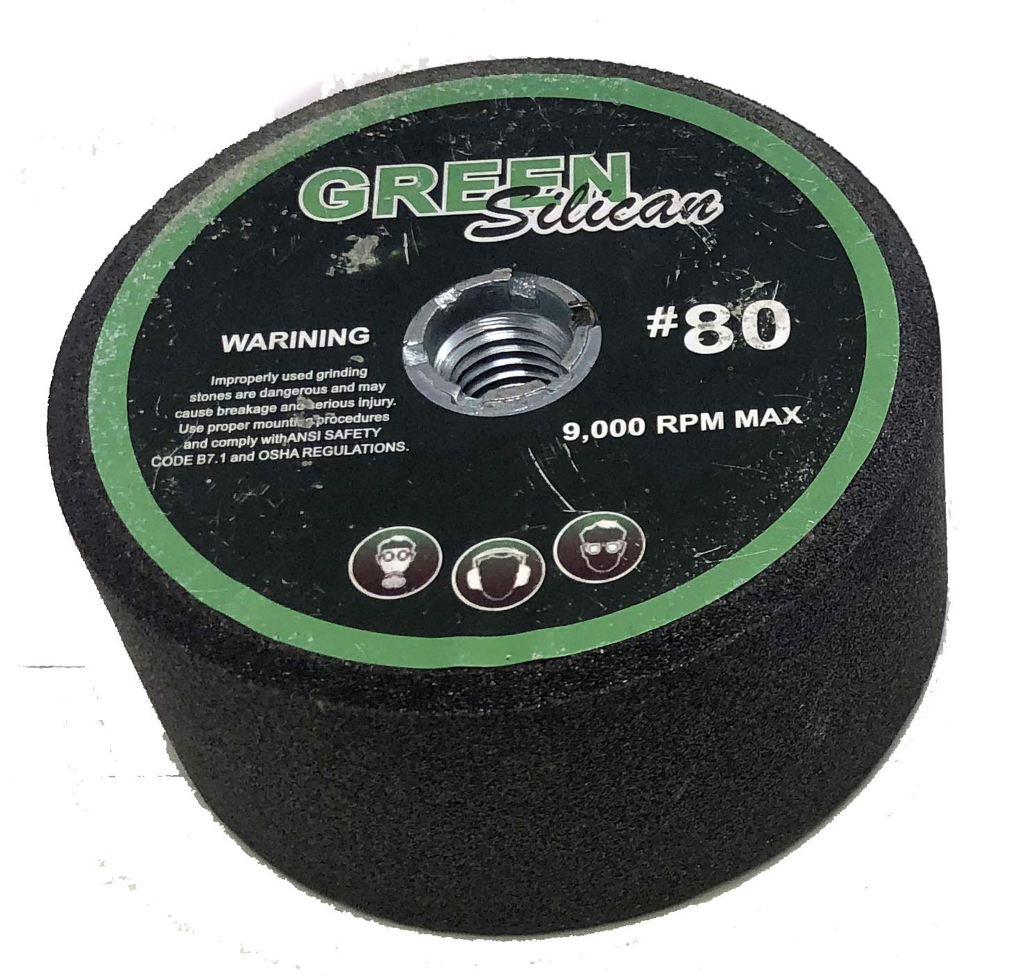 4 Green Silicon Carbide Grinding Stone Marble Granite Grit 80 for ...