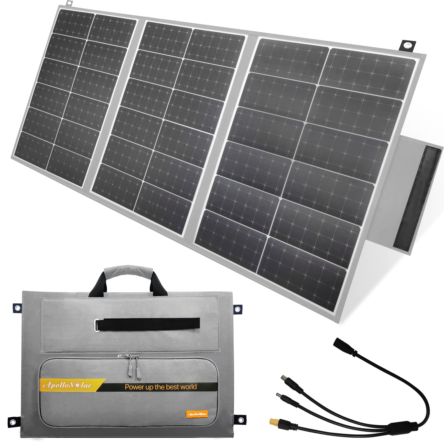 Mua 105W 20V Portable Solar Panel for Apollosolar/Jackery/Bluetti ...