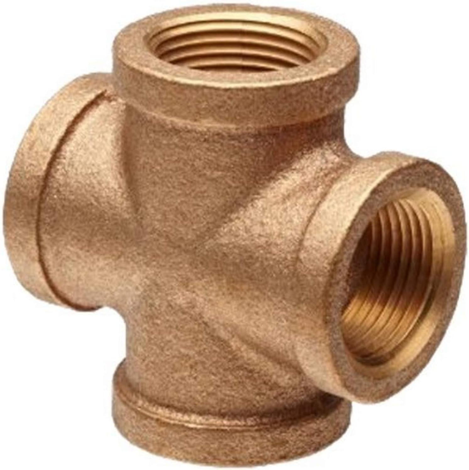 Plumber's Choice 90116 1/4-Inch Brass Cross (5-Pack) - Pipe Fittings ...